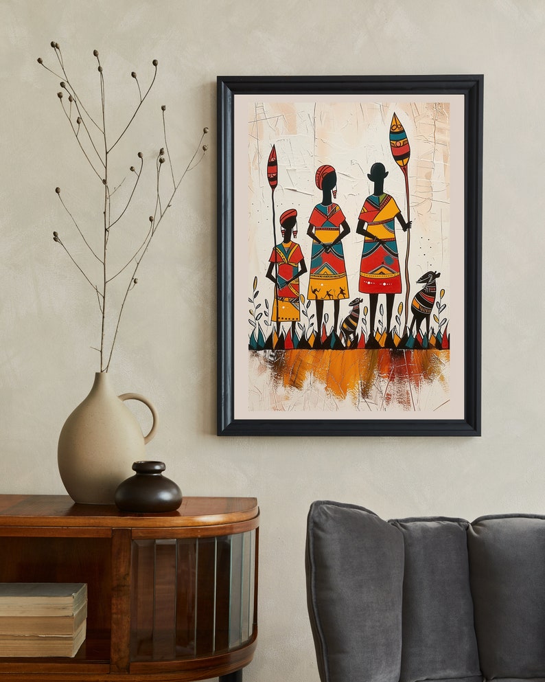Modern African American Art, Black Woman Art, Tribal Art, Abstract ...
