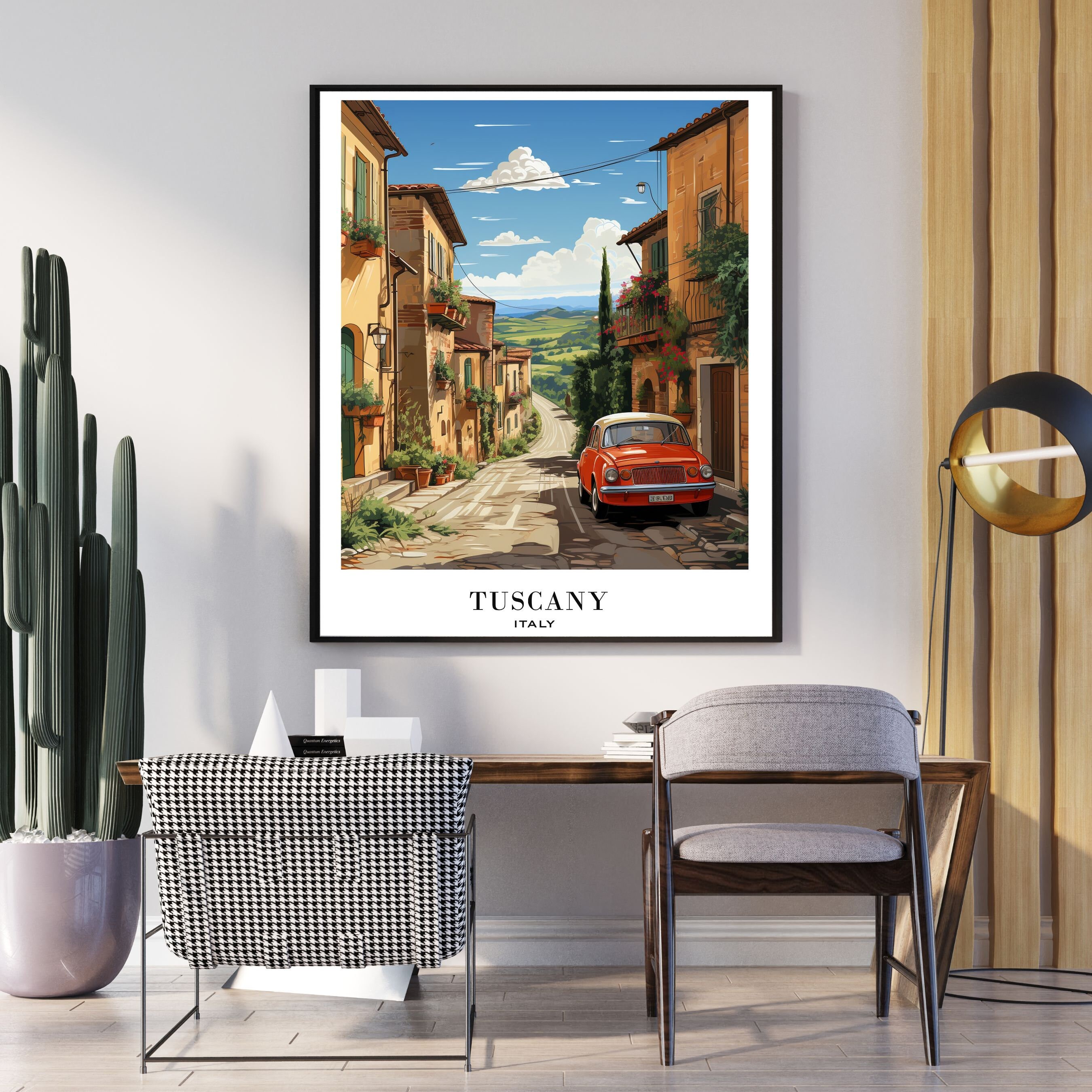 Tuscany Streets Travel Poster Print, Italy Travel Poster, Home Art ...