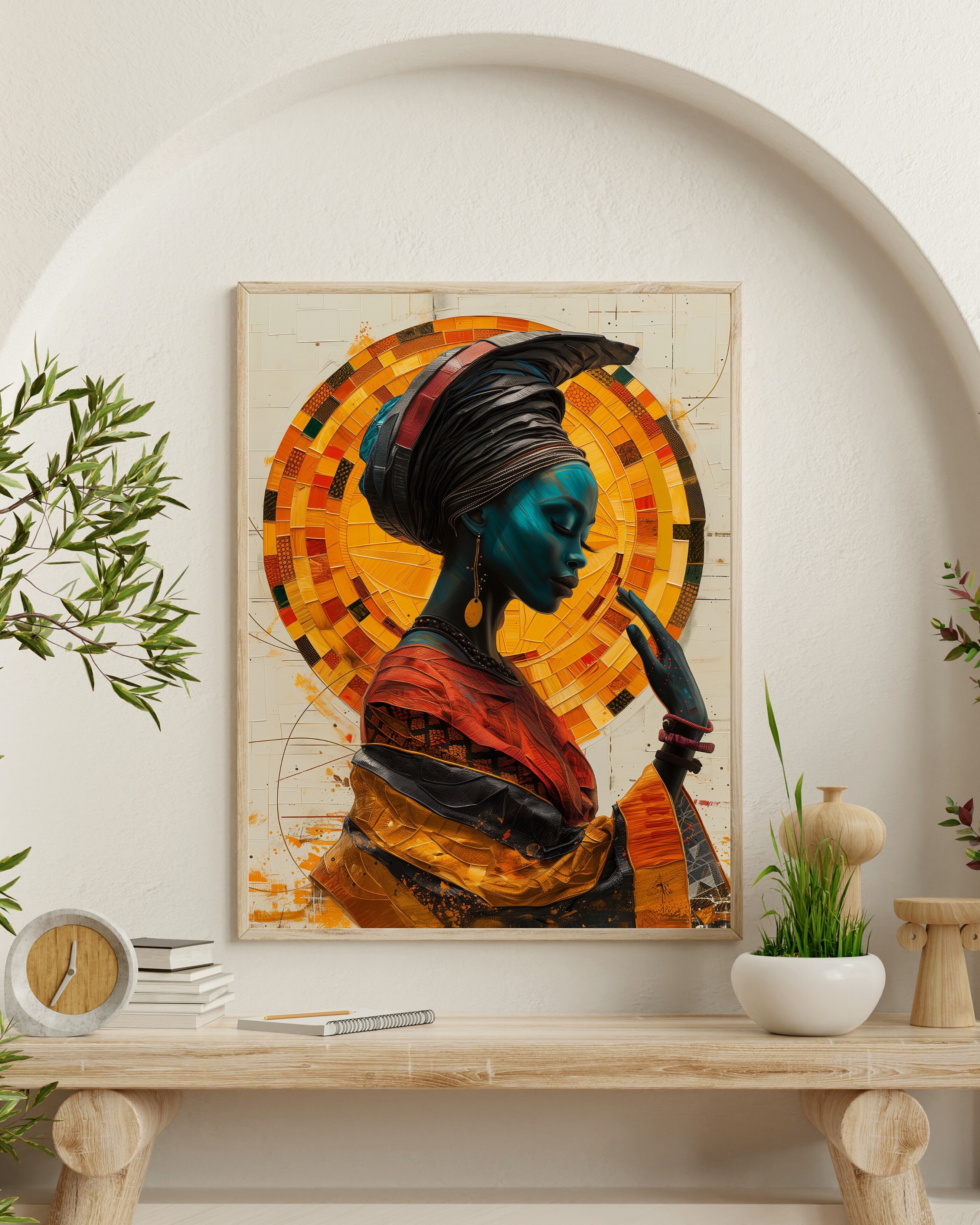 Modern African American Art, Black Woman Art, Tribal Art, Abstract ...