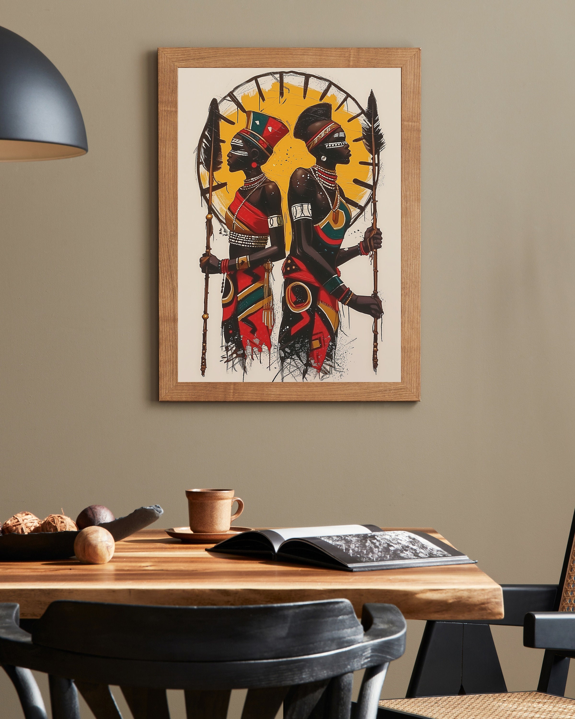 Modern African American Art, Black Woman Art, Tribal Art, Abstract ...
