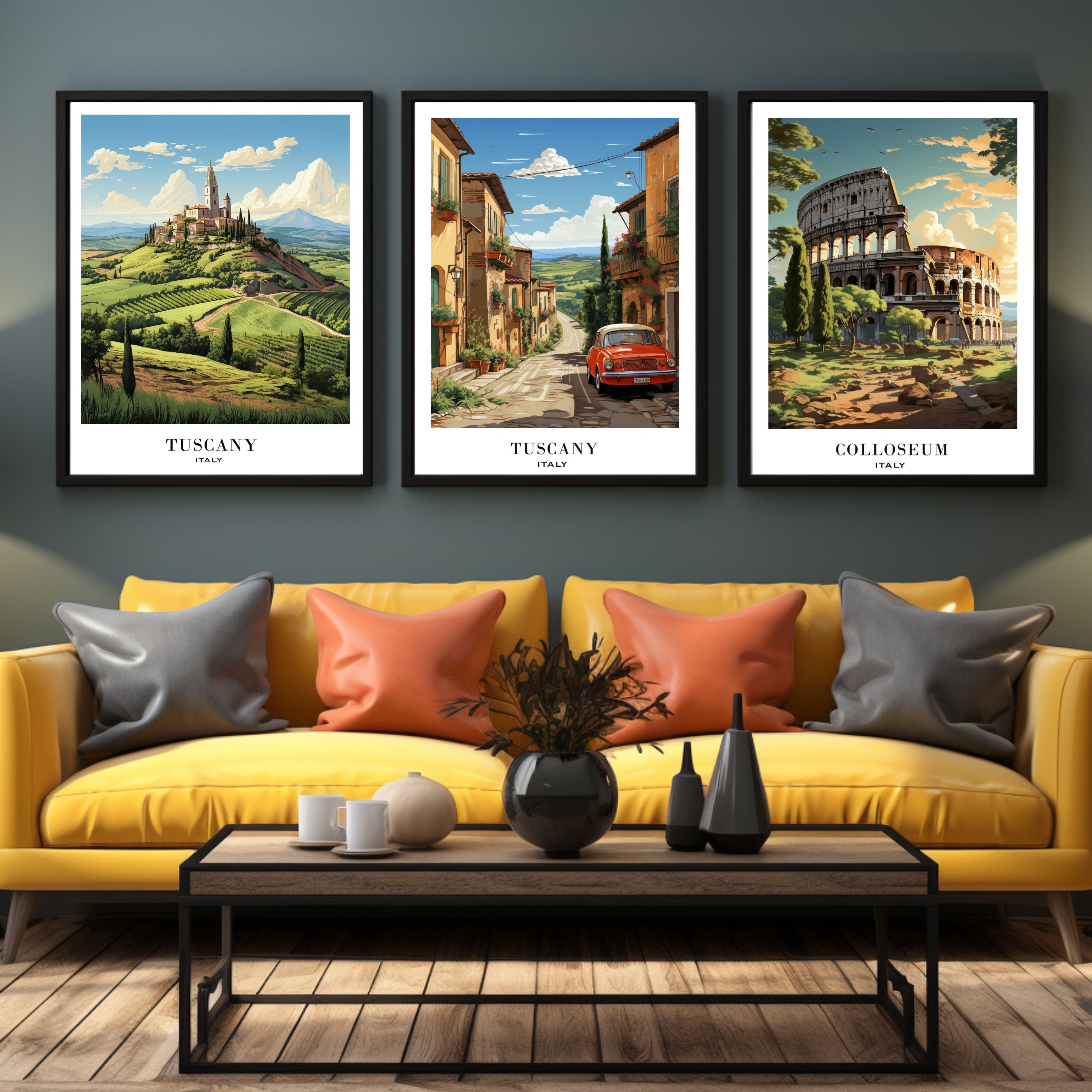 14 Italy Famous Travel Place Posters, Italy Travel Posters, Italy ...