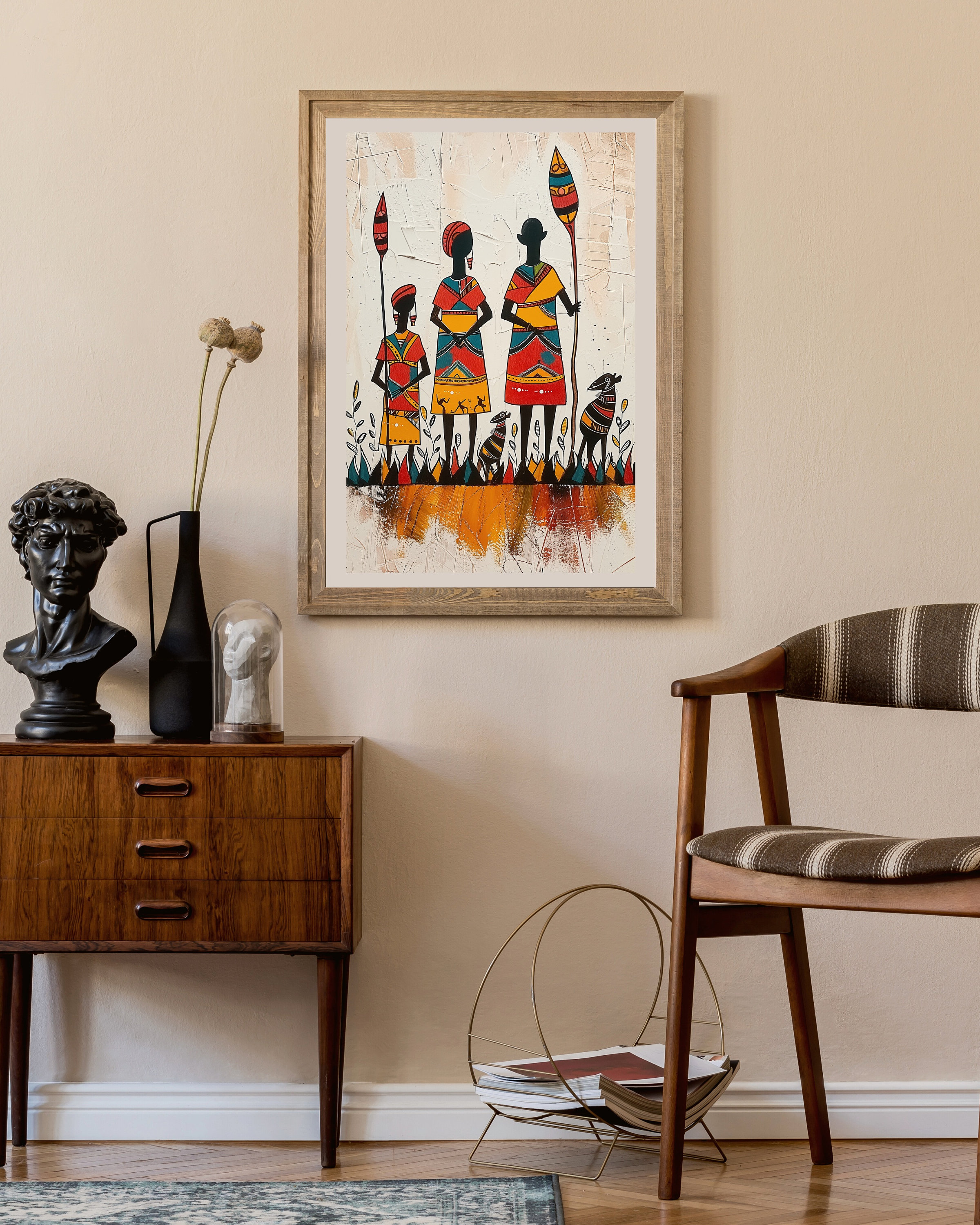 Modern African American Art, Black Woman Art, Tribal Art, Abstract ...