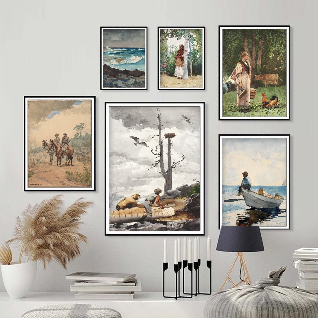 Winslow Homer Artworks and Paintings, Vintage Art, Frame TV Art ...
