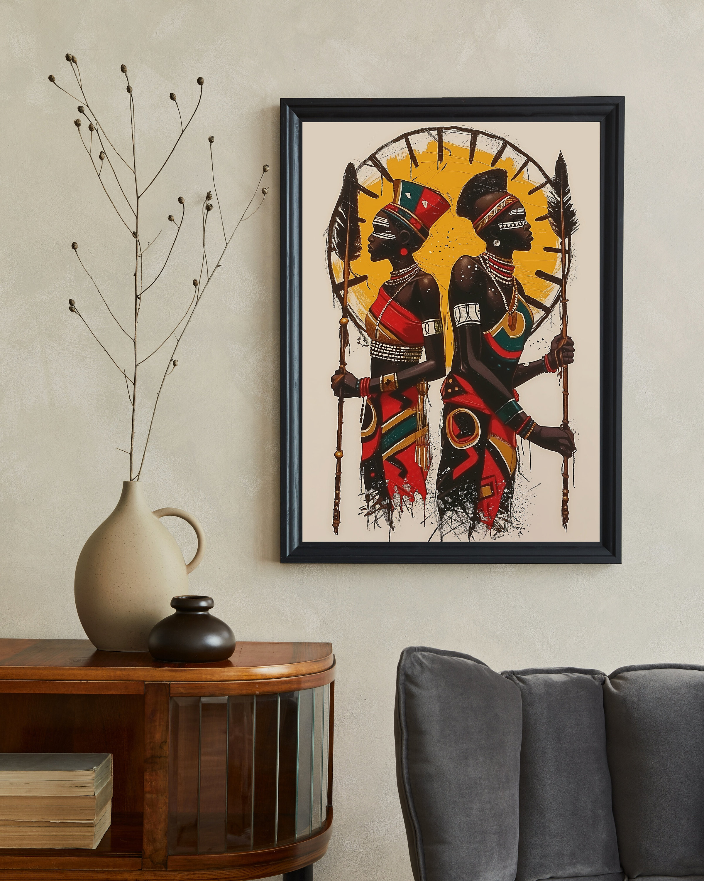 Modern African American Art, Black Woman Art, Tribal Art, Abstract ...