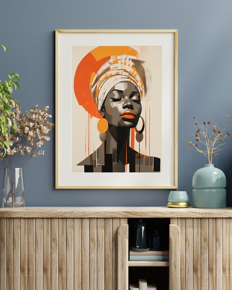 Modern African American Art, Black Woman Art, Tribal Art, Abstract ...