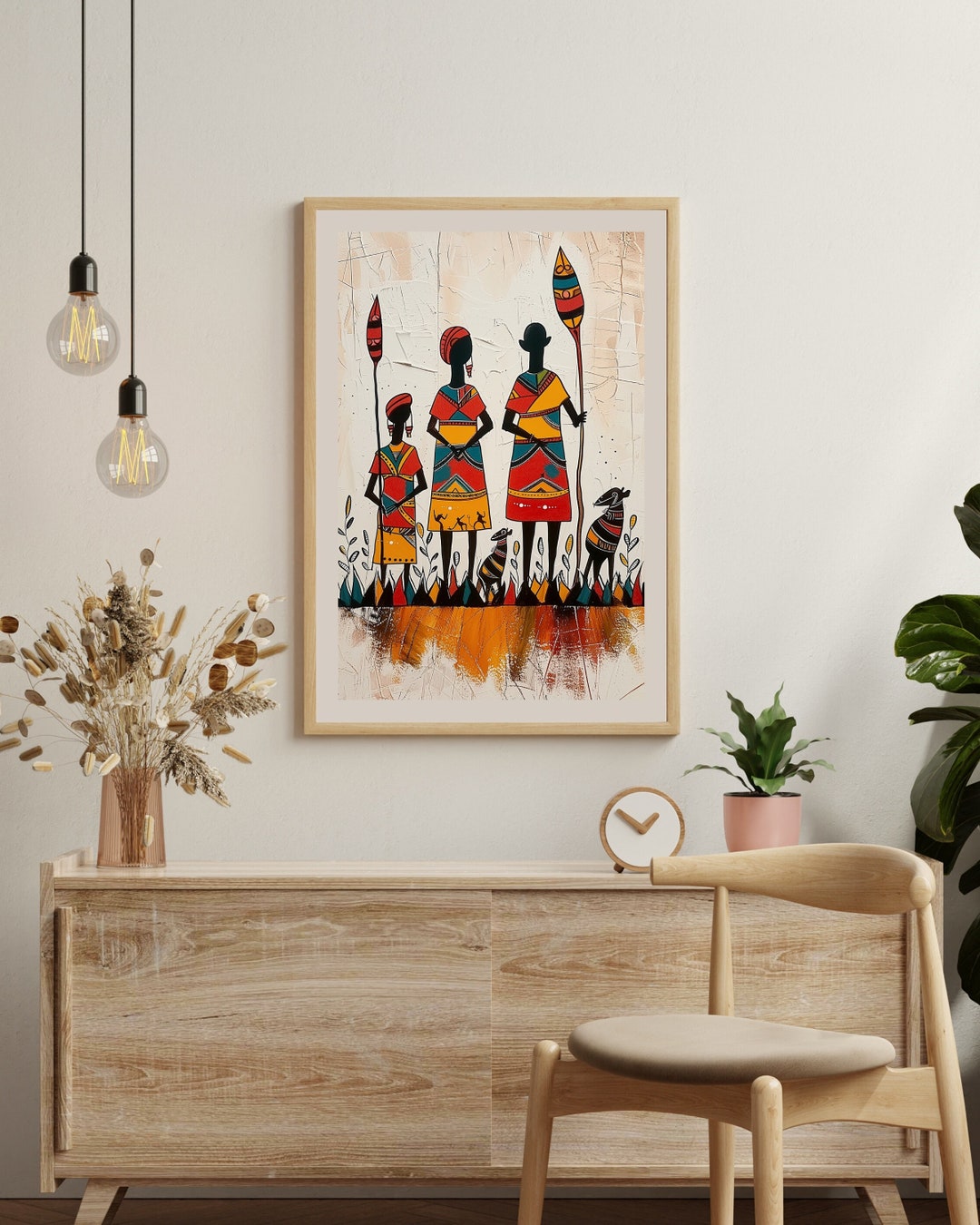 Modern African American Art, Black Woman Art, Tribal Art, Abstract ...