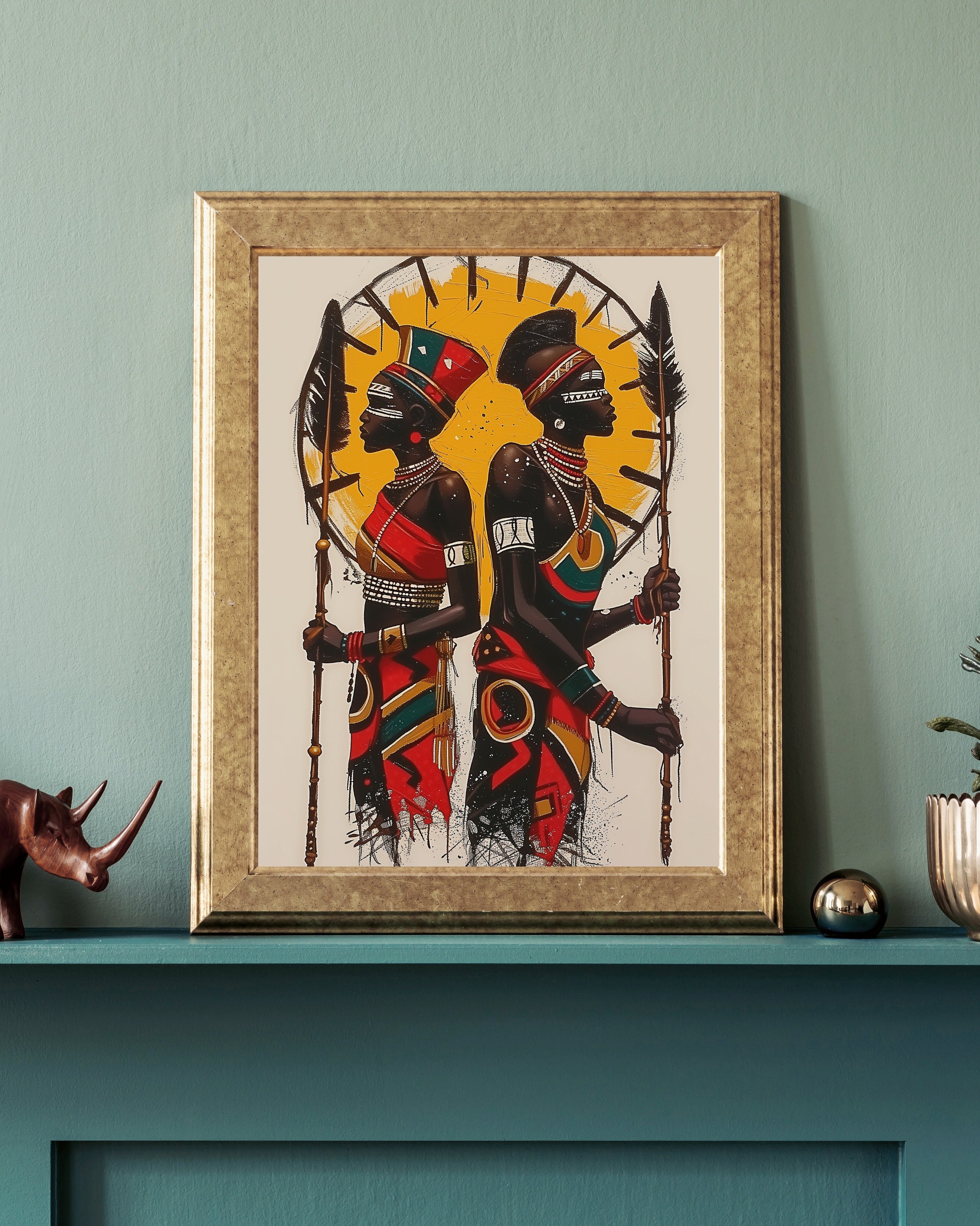 Modern African American Art, Black Woman Art, Tribal Art, Abstract ...