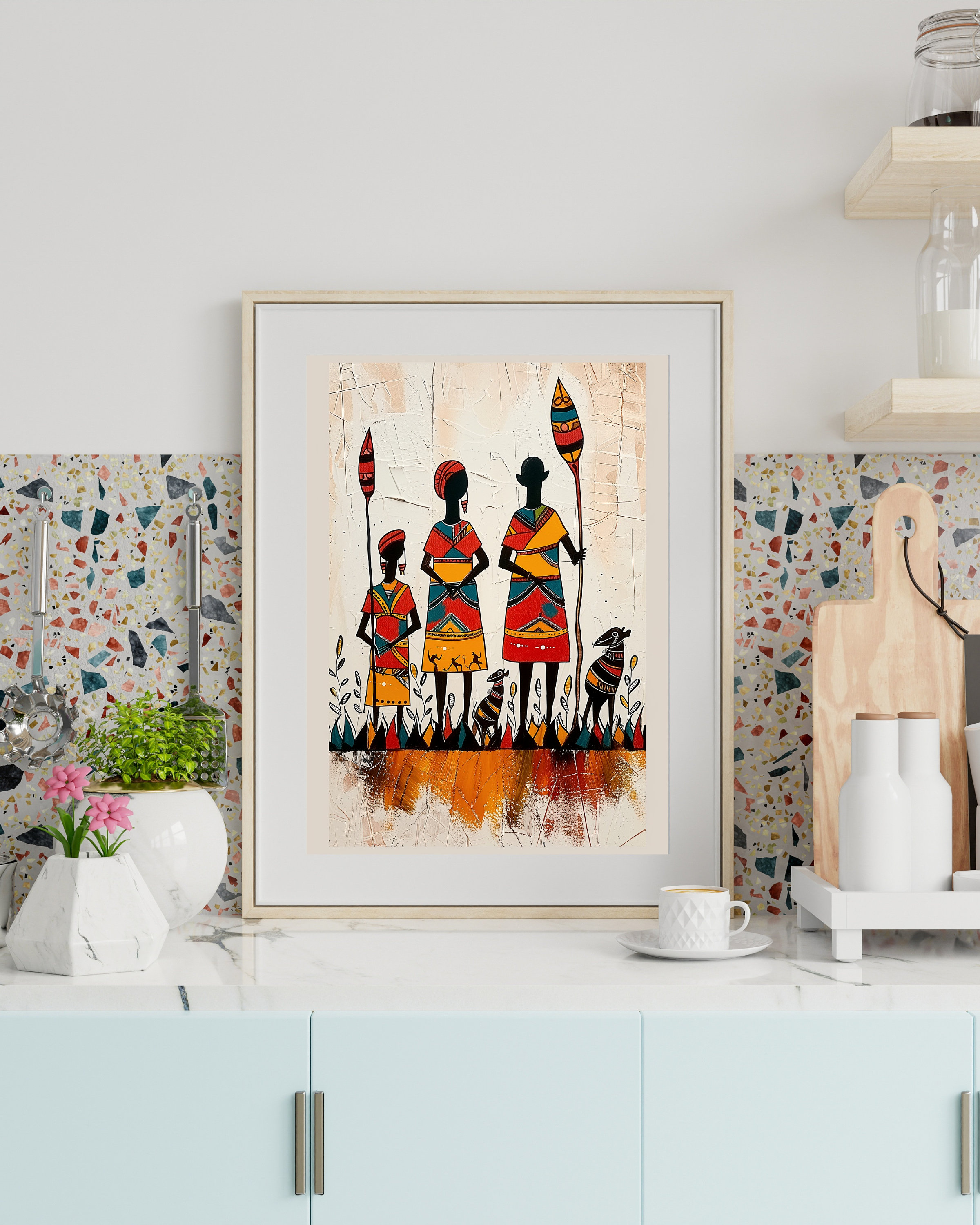 Modern African American Art, Black Woman Art, Tribal Art, Abstract ...