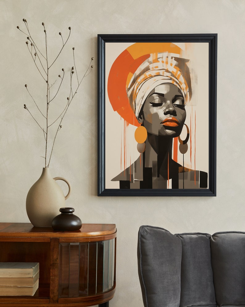 Modern African American Art, Black Woman Art, Tribal Art, Abstract ...
