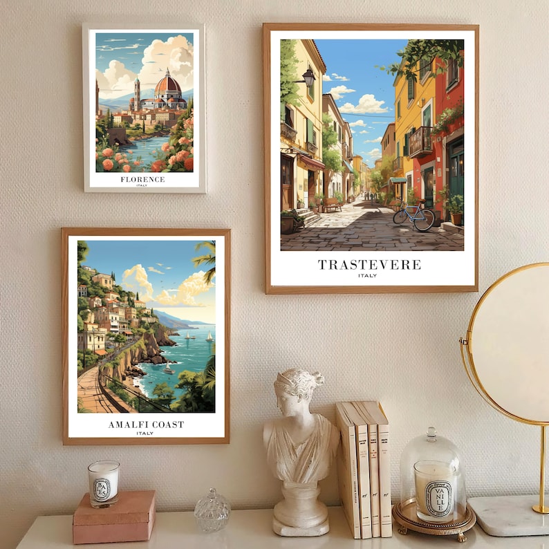 14 Italy Famous Travel Place Posters, Italy Travel Posters, Italy ...