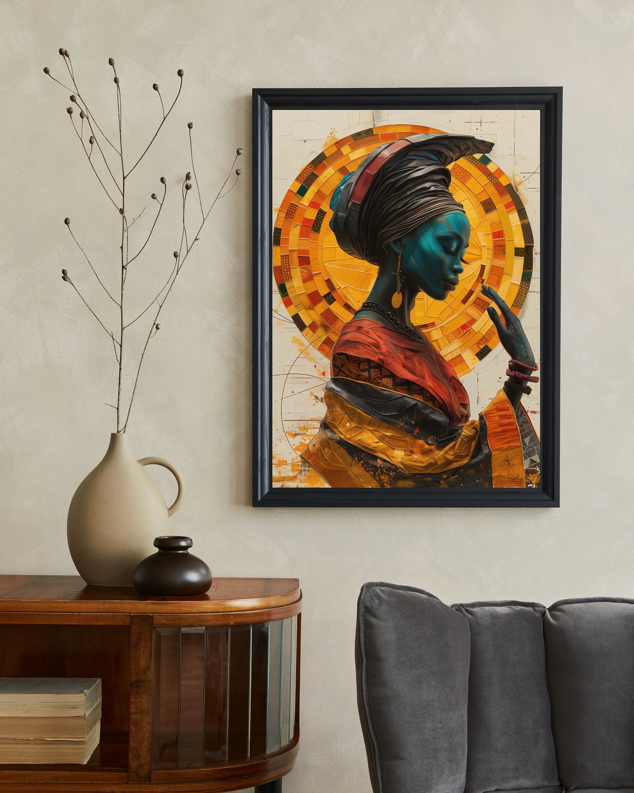 Modern African American Art, Black Woman Art, Tribal Art, Abstract ...