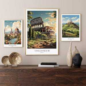 14 Italy Famous Travel Place Posters, Italy Travel Posters, Italy ...