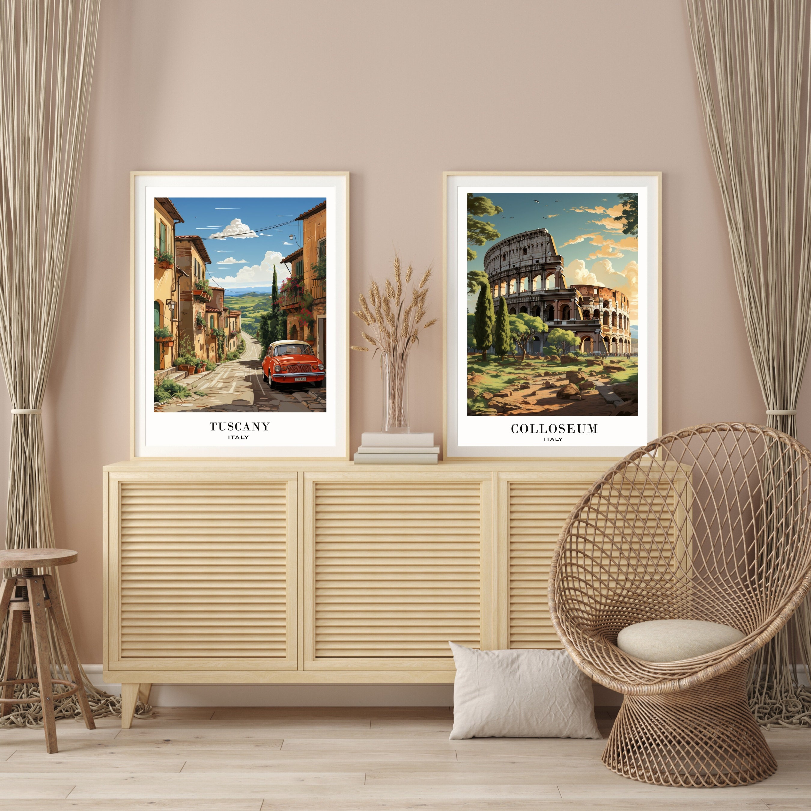 14 Italy Famous Travel Place Posters, Italy Travel Posters, Italy ...