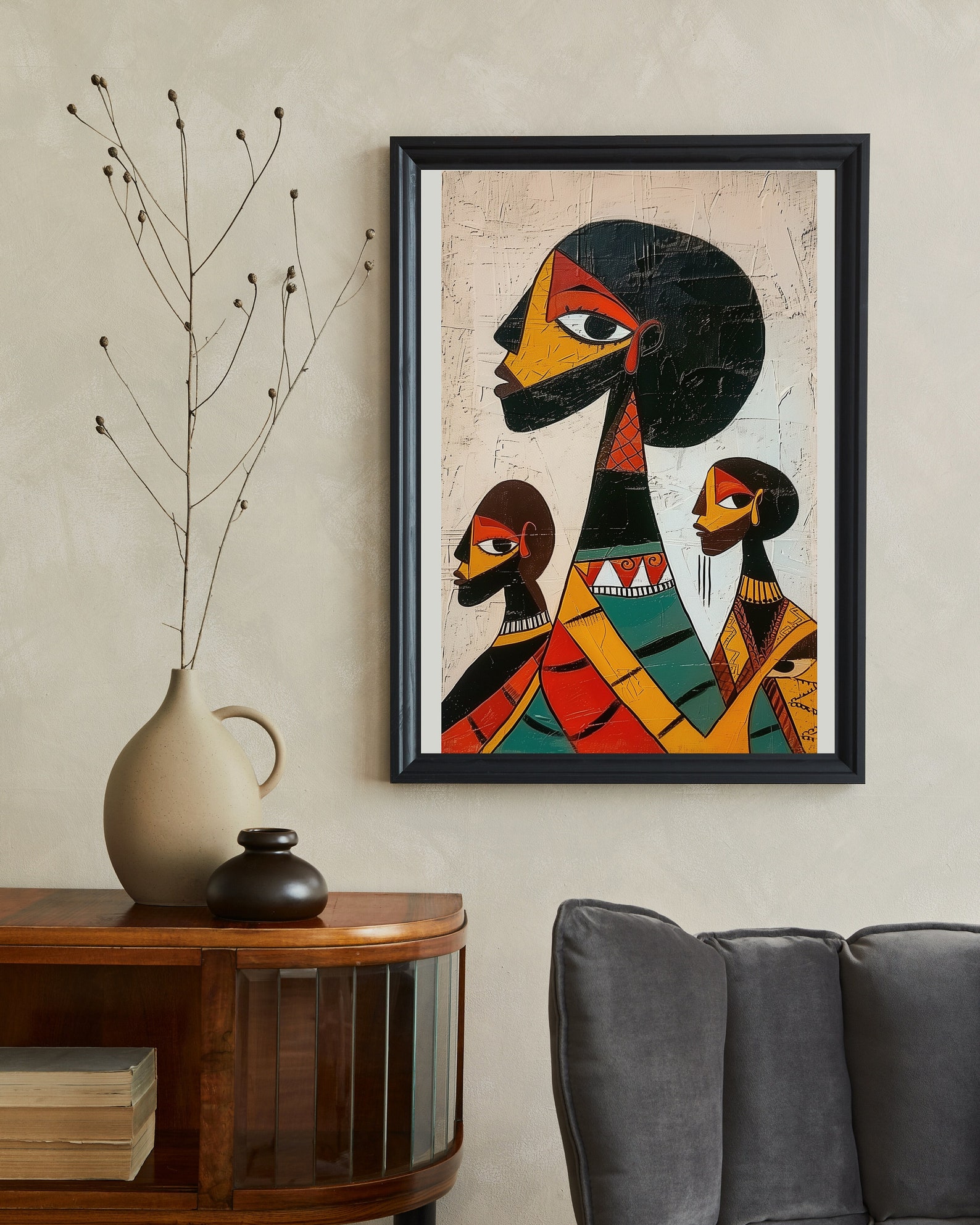 Modern African American Art, Black Woman Art, Tribal Art, Abstract ...