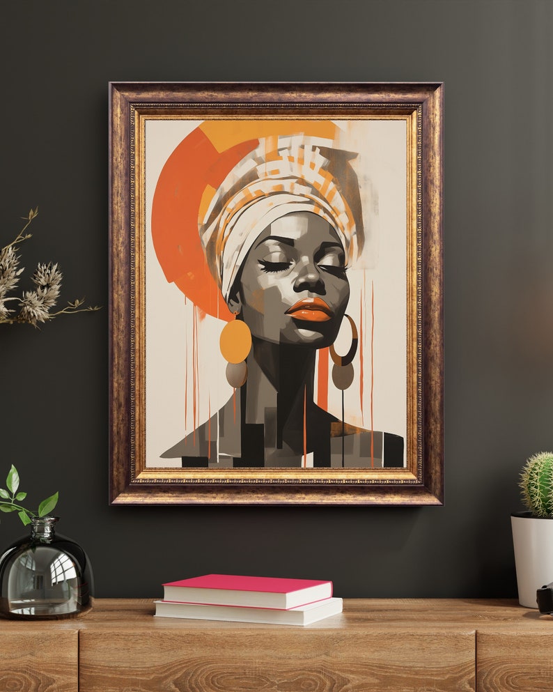 Modern African American Art, Black Woman Art, Tribal Art, Abstract ...