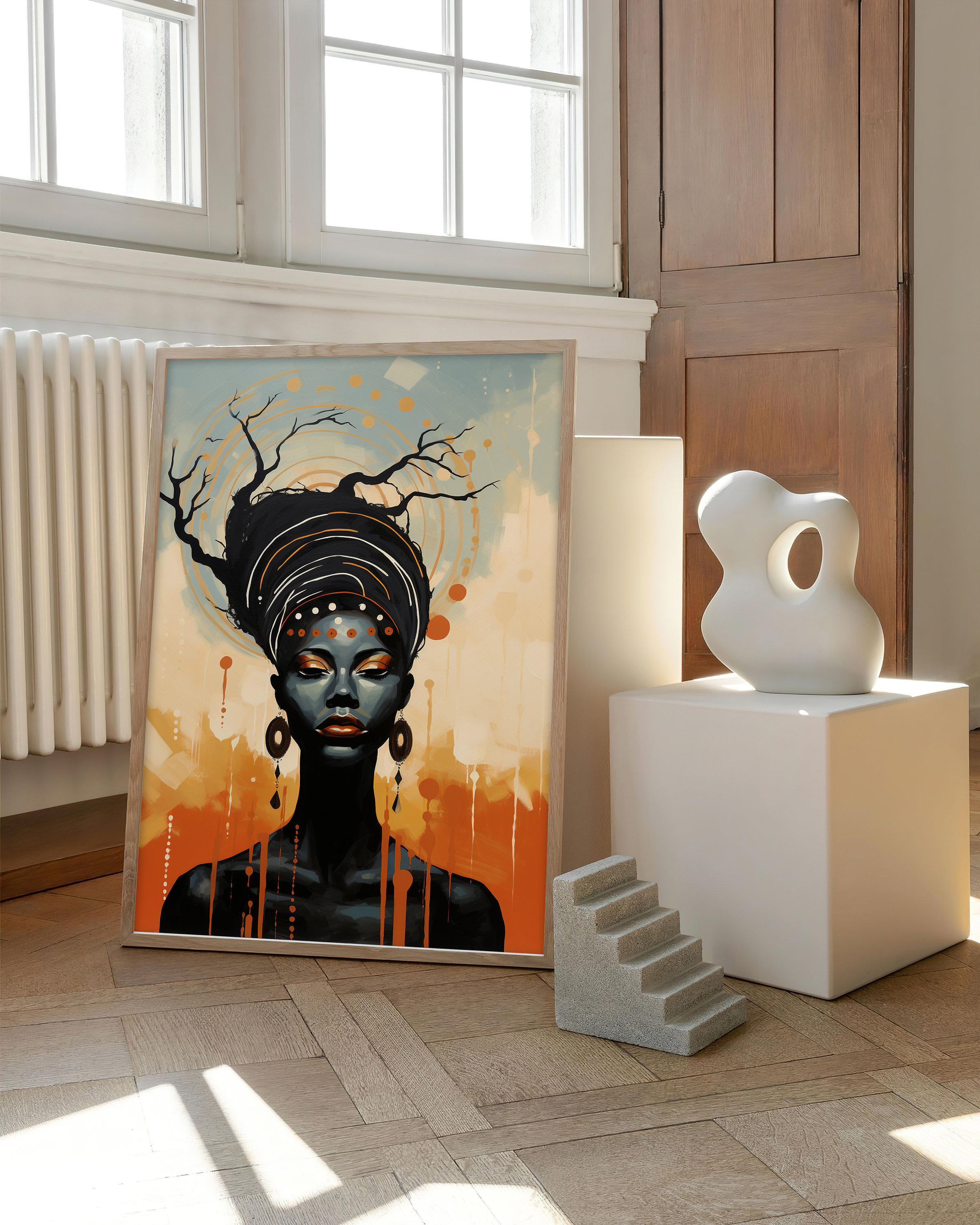 Modern African American Art Set of 3, Ethnic Art Prints, Boho Wall Art ...