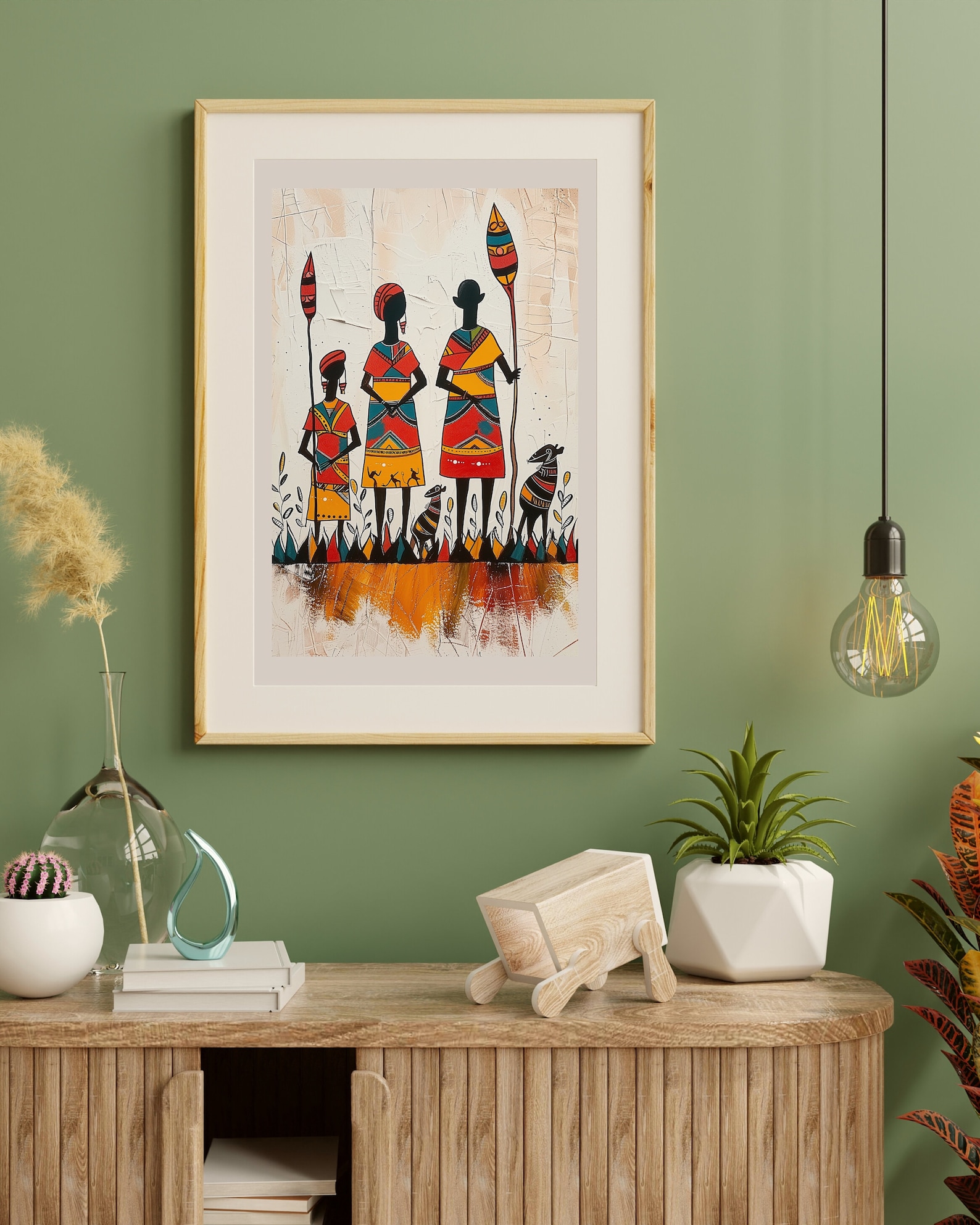 Modern African American Art, Black Woman Art, Tribal Art, Abstract ...