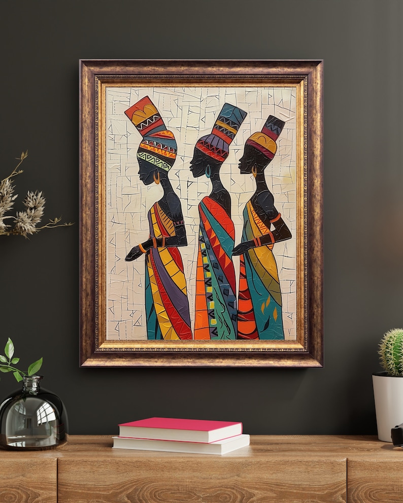 Modern African American Art, Black Woman Art, Tribal Art, Abstract ...