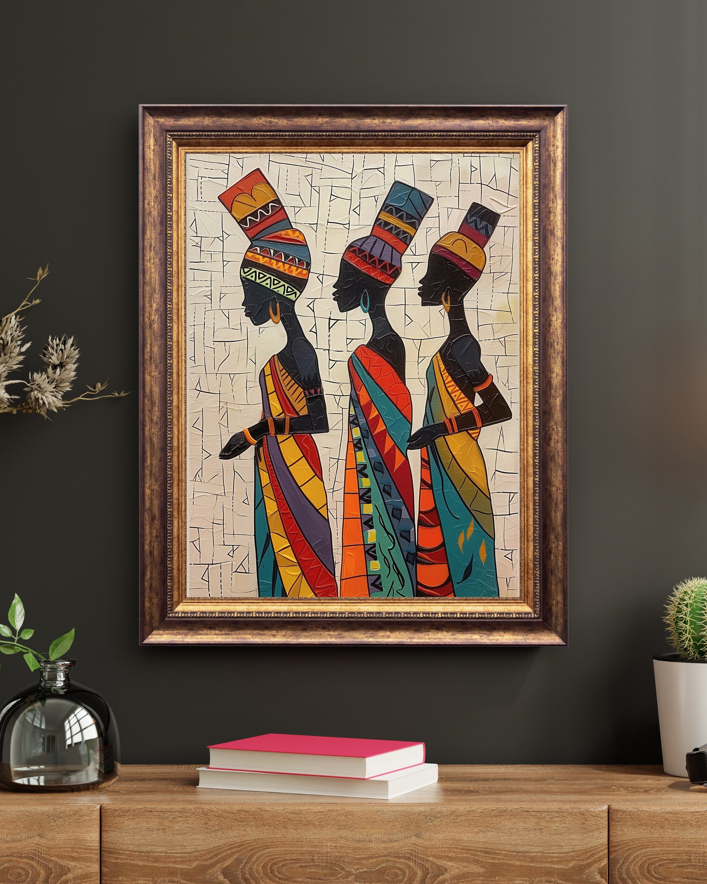 Modern African American Art, Black Woman Art, Tribal Art, Abstract ...