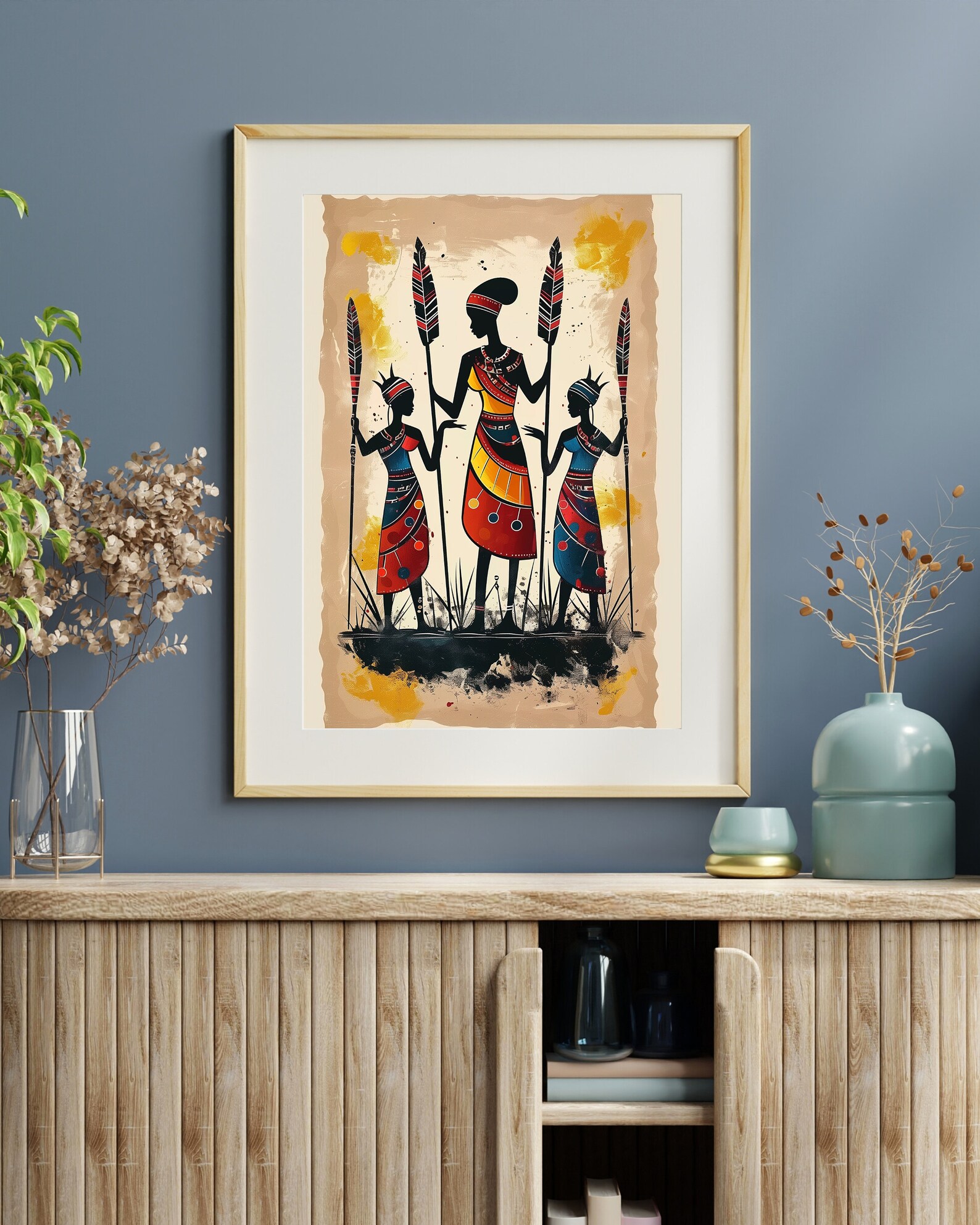 Modern African American Art, Black Woman Art, Tribal Art, Abstract ...