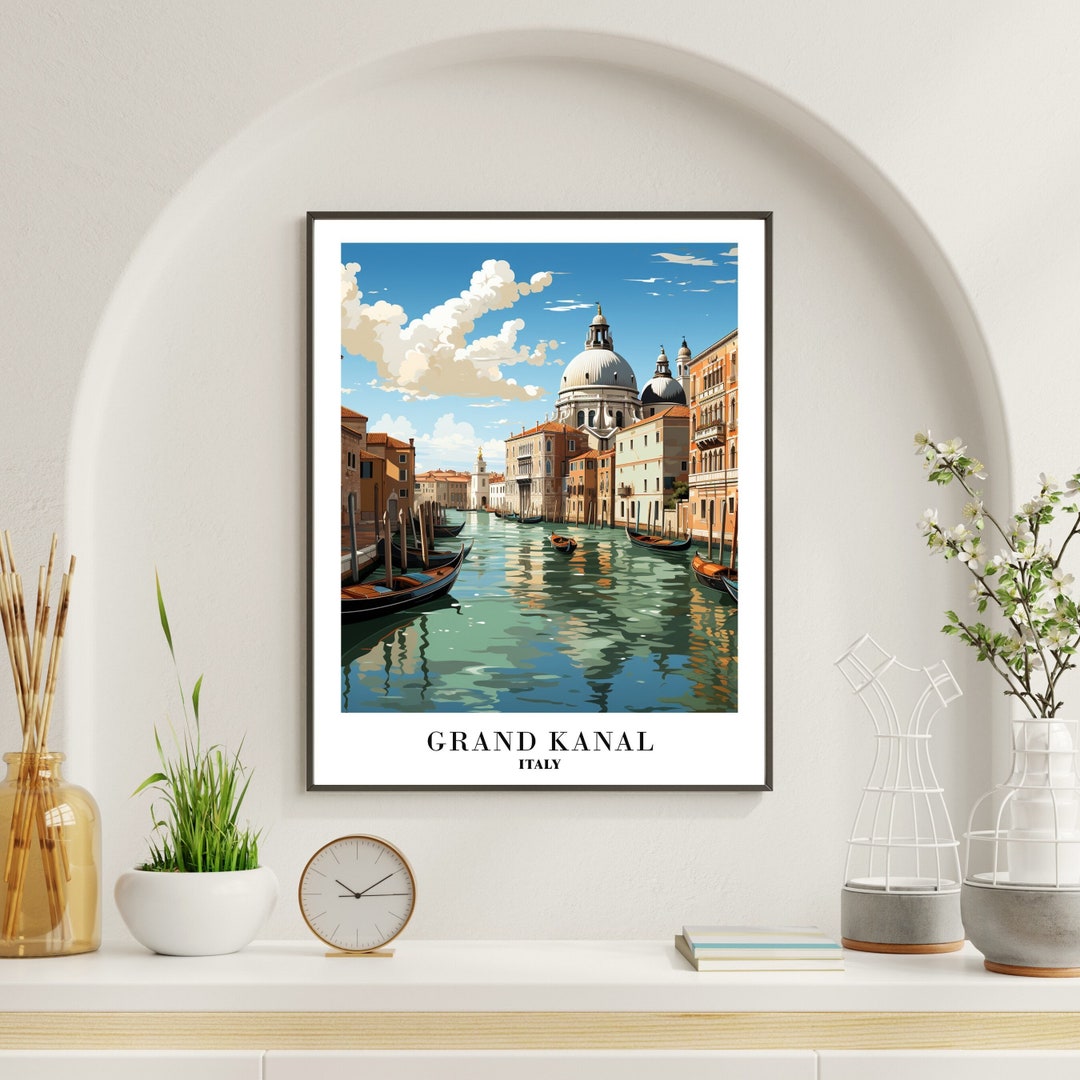 Grand Canal Travel Poster Print, Italy Travel Poster, Home Art Decor ...