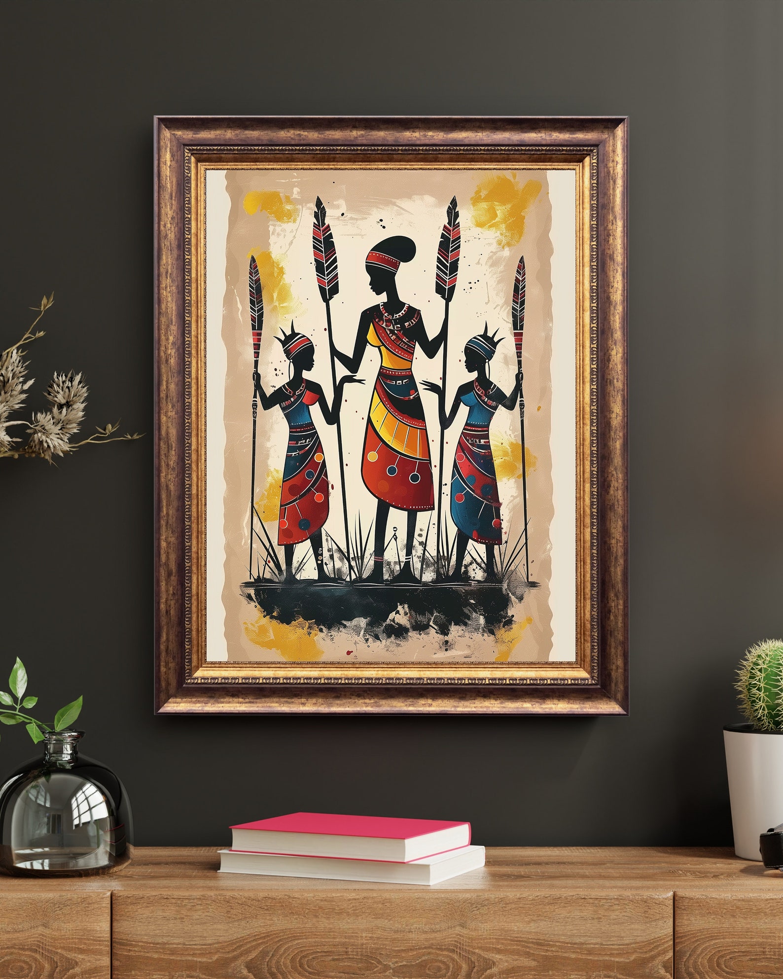 Modern African American Art, Black Woman Art, Tribal Art, Abstract ...