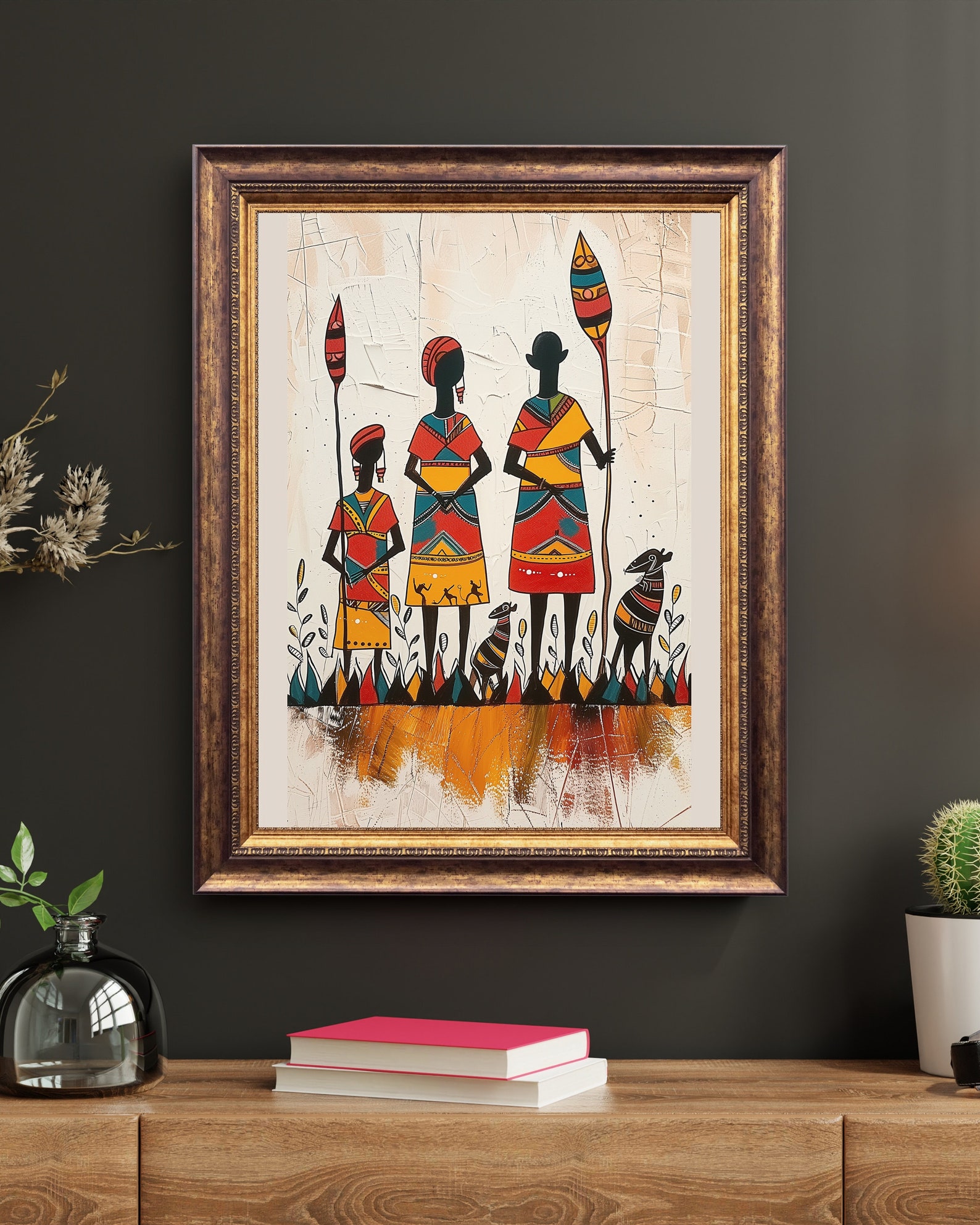 Modern African American Art, Black Woman Art, Tribal Art, Abstract ...