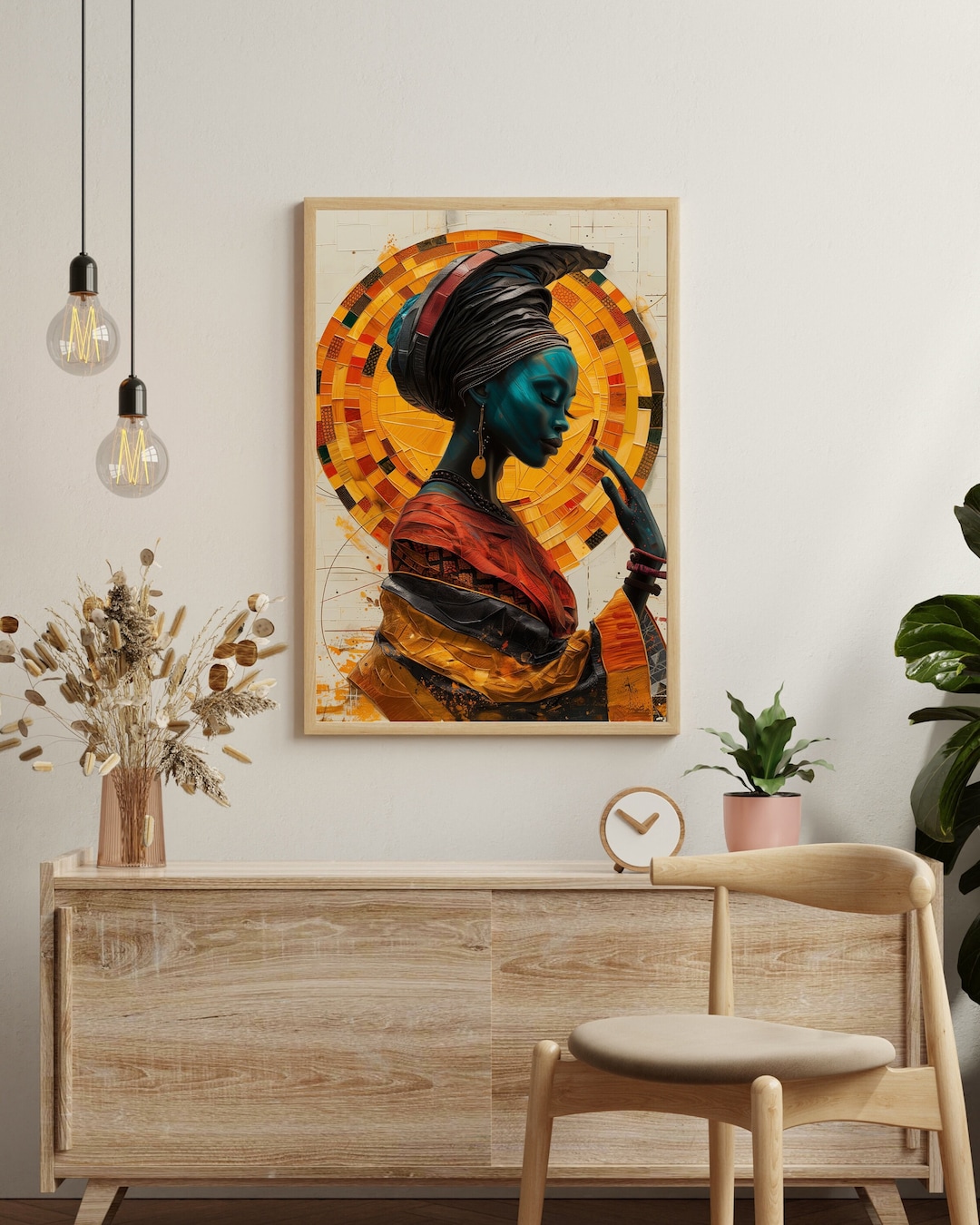 Modern African American Art, Black Woman Art, Tribal Art, Abstract ...