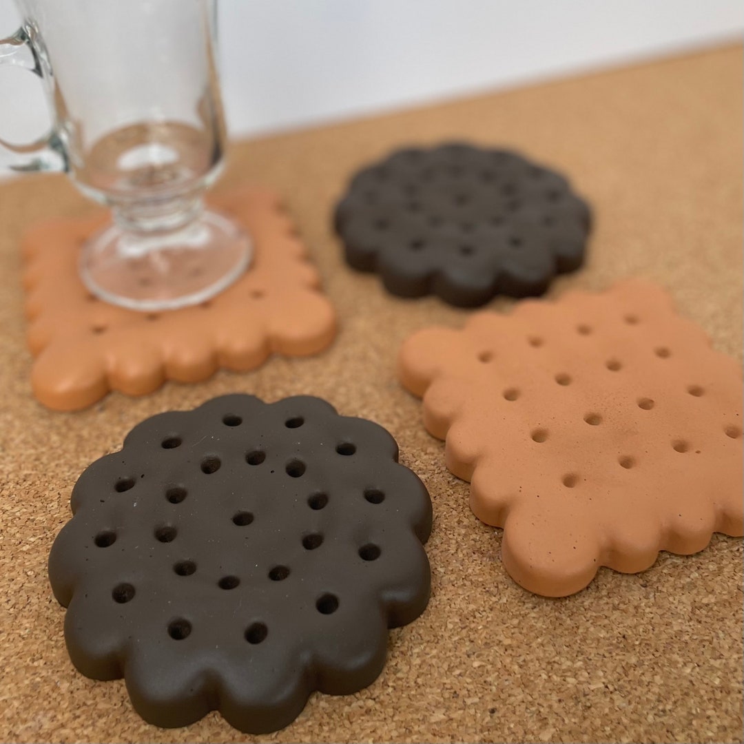 Cement Cookie Coasters, Unique Home Decor - Etsy