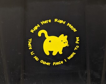 Cat Litter Box Decal - Etsy