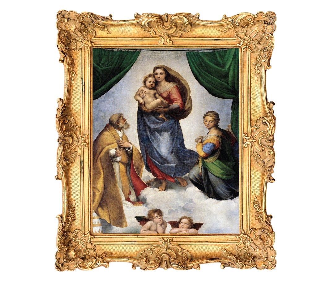 The Sistine Madonna by Raphael - ART PRINT - Frame Not Included - Etsy