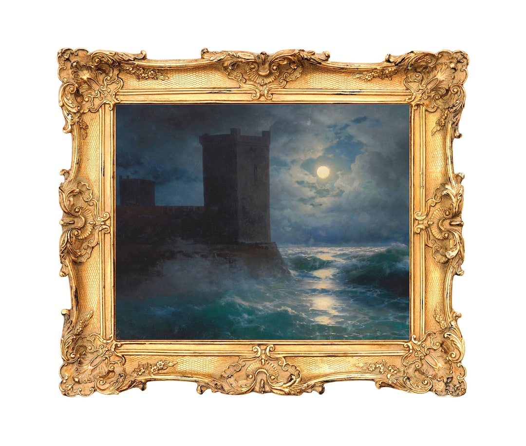 Genoese Towers in the Black Sea by Ivan Konstantinovich Aivazovsky ...