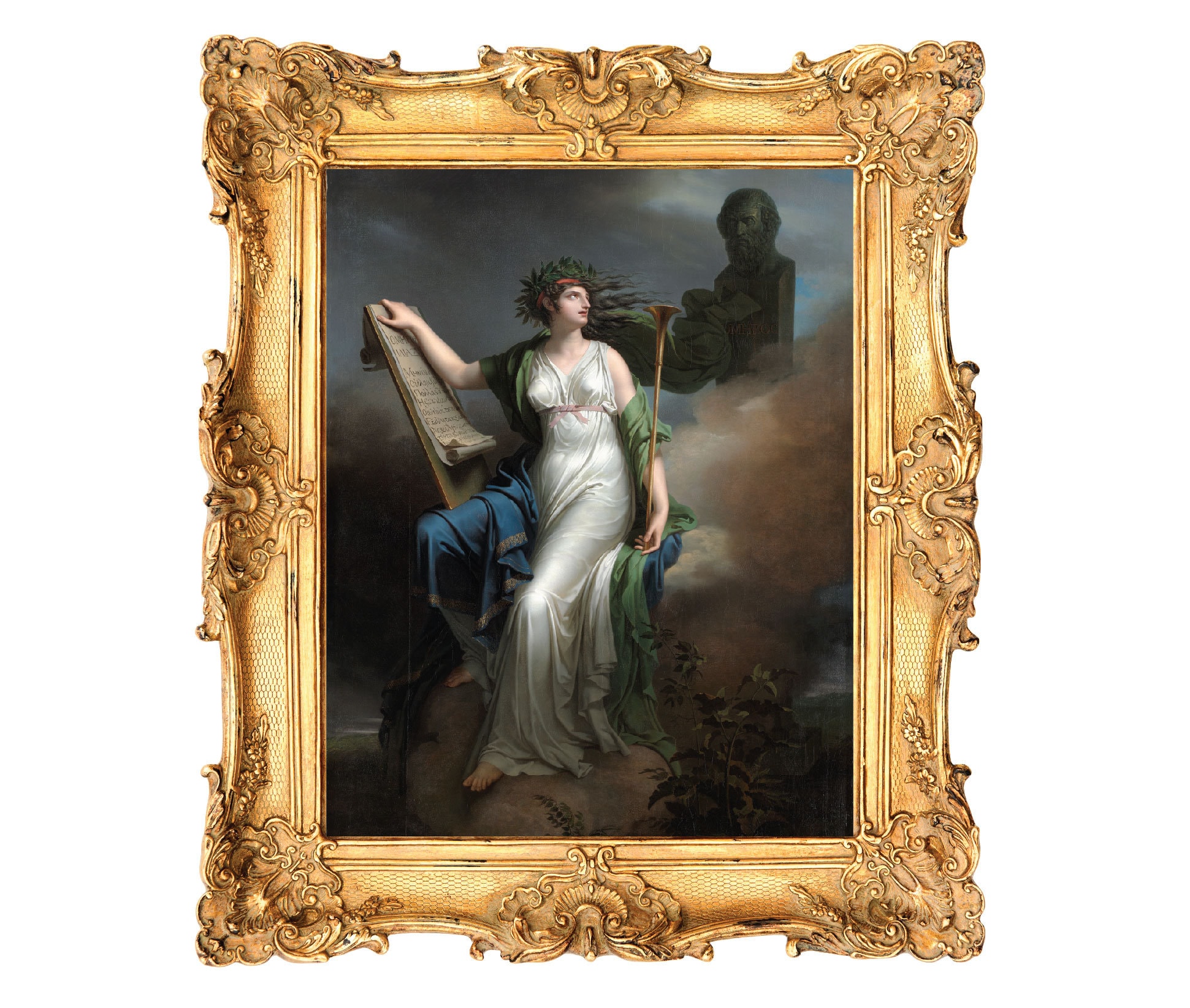 Calliope, Muse of Epic Poetry by Charles Meynier - ART PRINT - Frame ...