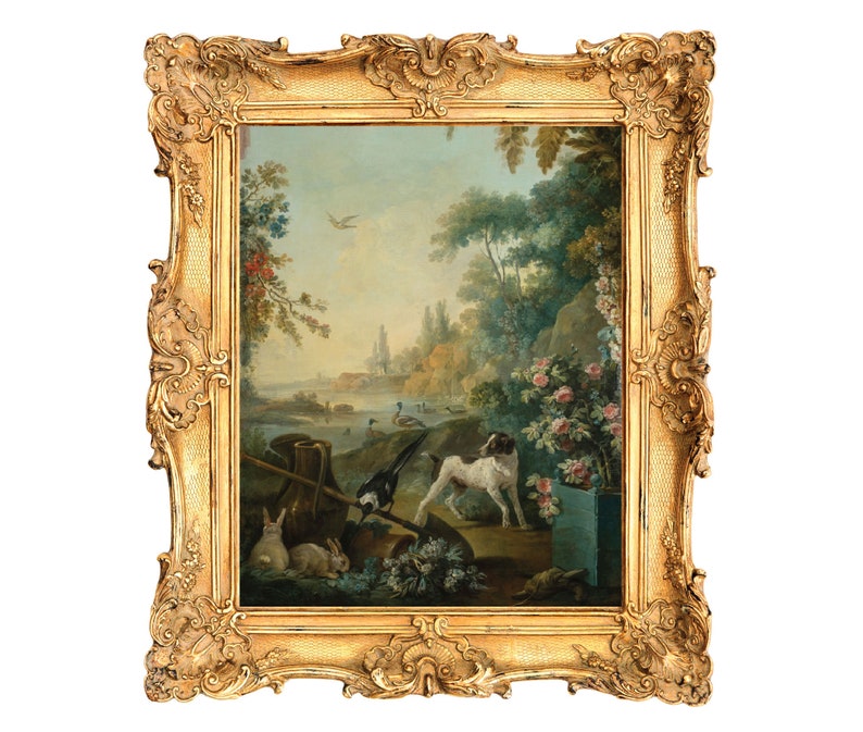 Paysage Au Chien by Jean-baptiste Huet ART PRINT - Etsy