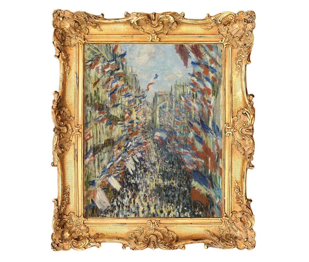 The Rue Montorgueil in Paris, Celebration of June 30, 1878 by Claude ...