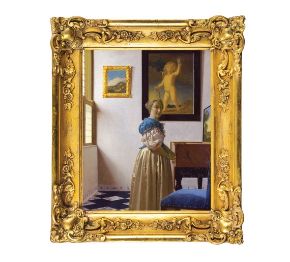 Lady Standing at a Virginal by Johannes Vermeer ART PRINT - Etsy