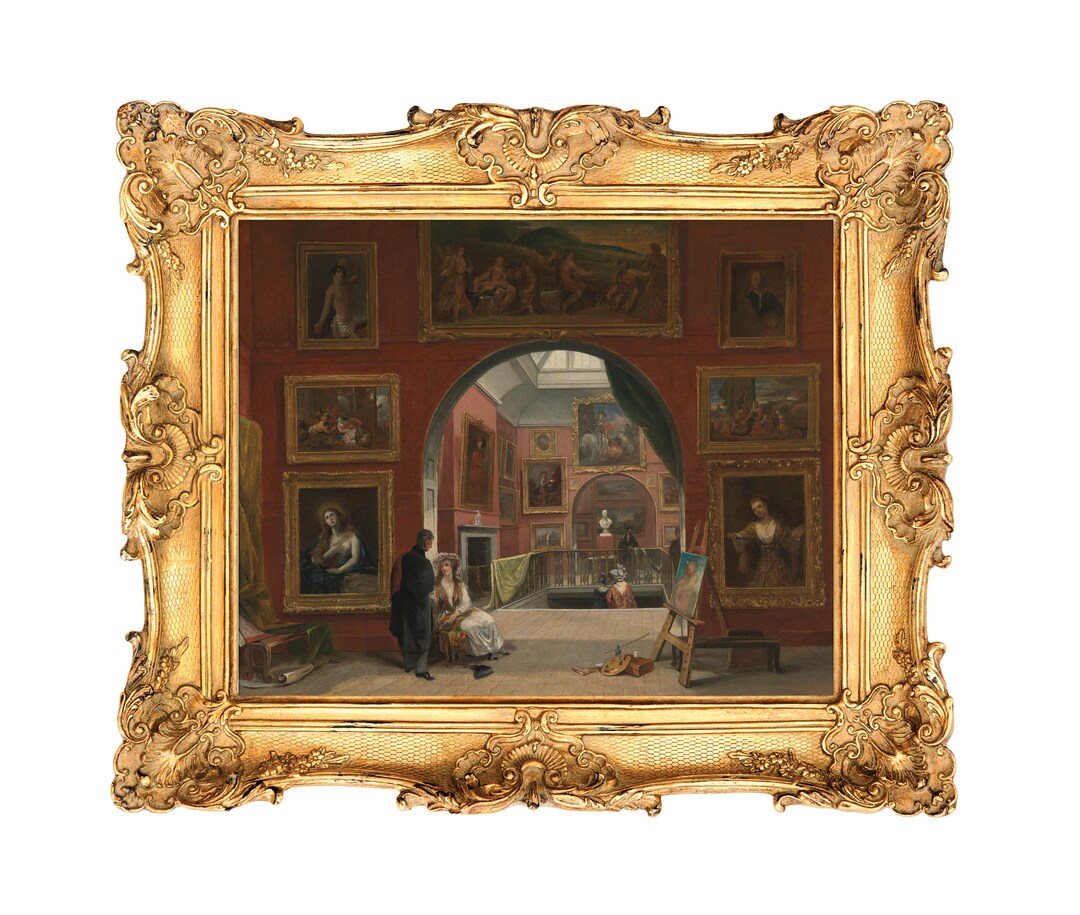 Interior of the British Institution by Alfred Woolmer - ART PRINT ...
