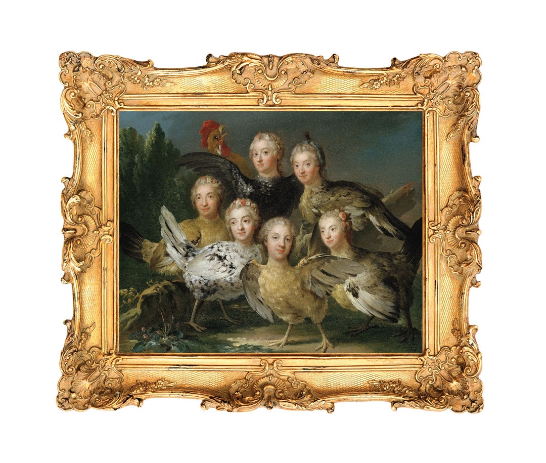 The Hen Picture by Johan Pasch - ART PRINT - Etsy