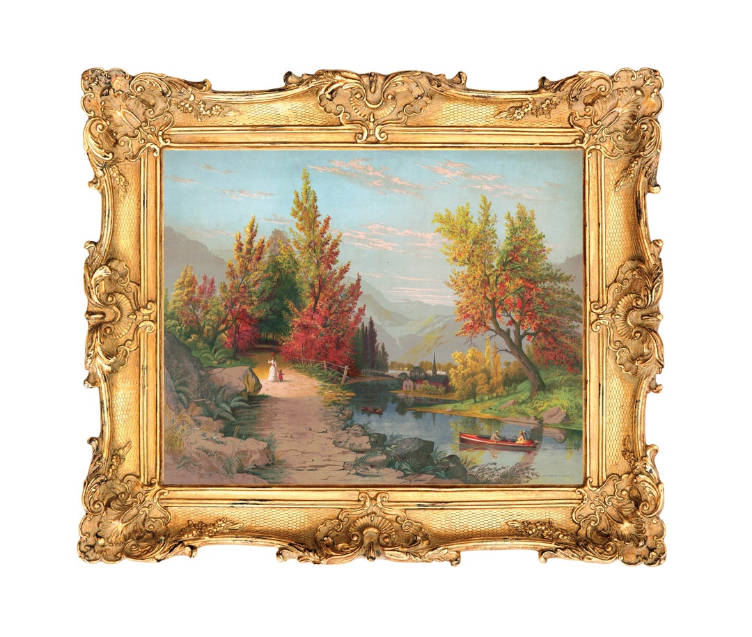 Autumn on the Lehigh by Joseph Hoover - ART PRINT - Etsy