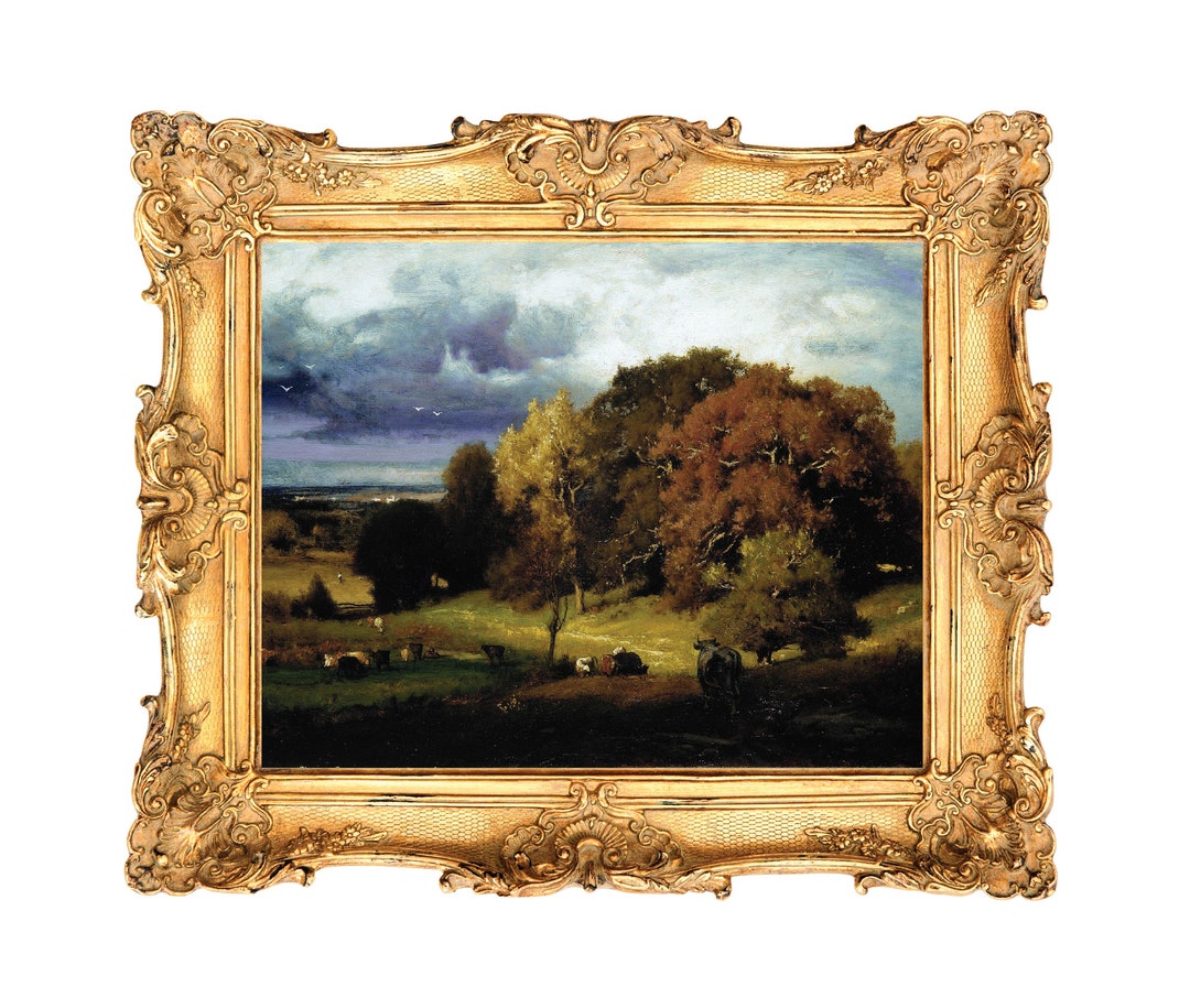 Autumn Oaks by George Inness - ART PRINT - Etsy