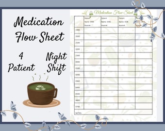 Patient Flow Sheet - Etsy