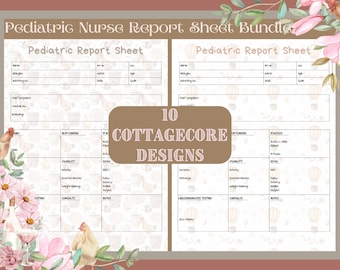 Pediatric Nurse Report Sheet - Etsy