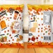 Fall Chip Bag Autumn Chip Bag Fall Water Bottle Template Autumn Water ...