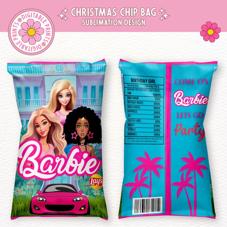 Editable Doll Birthday Snack Labels Caprisun Rice Crispy - Etsy Canada