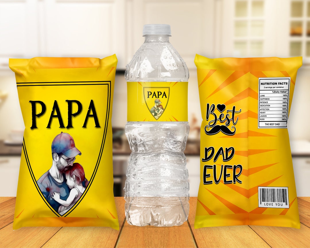 Dad Chip Bag Sublimation Designs Png Chip Bag Template Father Day Chip ...