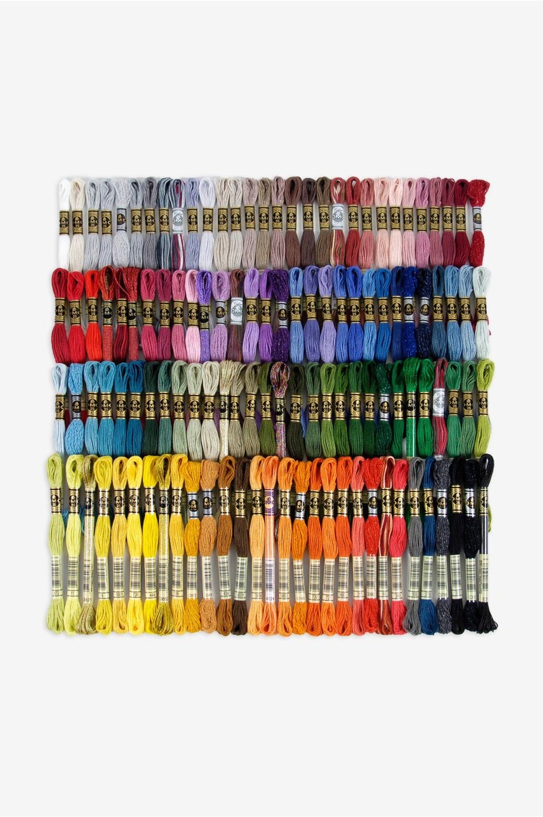 DMC Embroidery Floss: Six-strand Cotton Skeins for Cross Stitch or ...