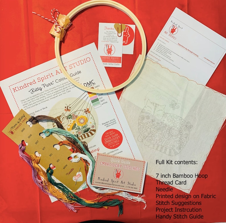 Hand Embroidery Kit Thistle Design Cultural Patterns DIY Craft Scottish ...