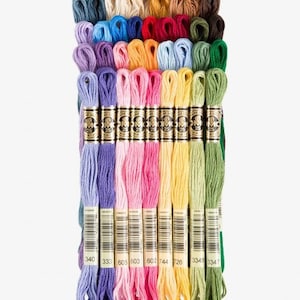 DMC Embroidery Floss: Six-strand Cotton Skeins for Cross Stitch or ...