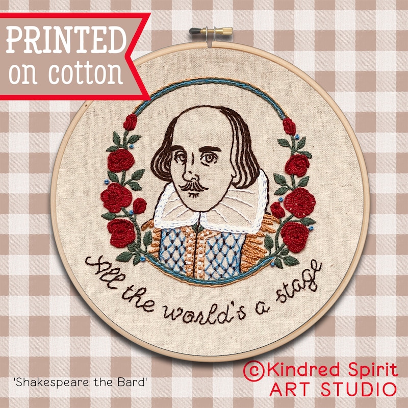 Shakespeare Embroidery - Etsy