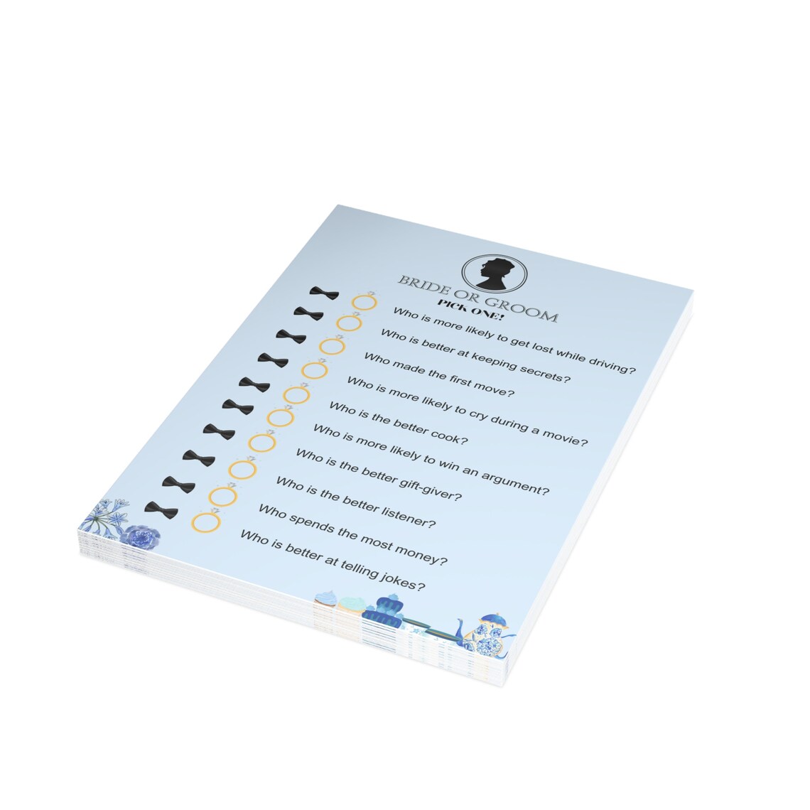 Bridgerton Themed Bridal Shower Game "bride or Groom" (envelopes ...